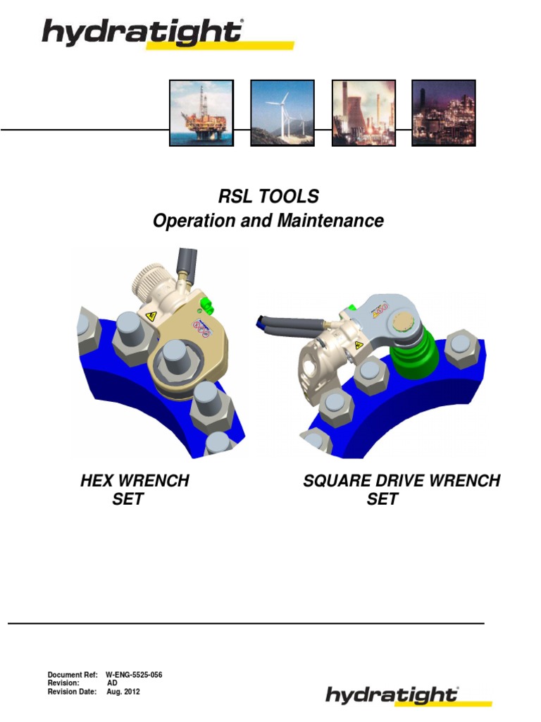 RSL Tools Operation and Maintenance Manual: Hex Wrench Square Drive ...