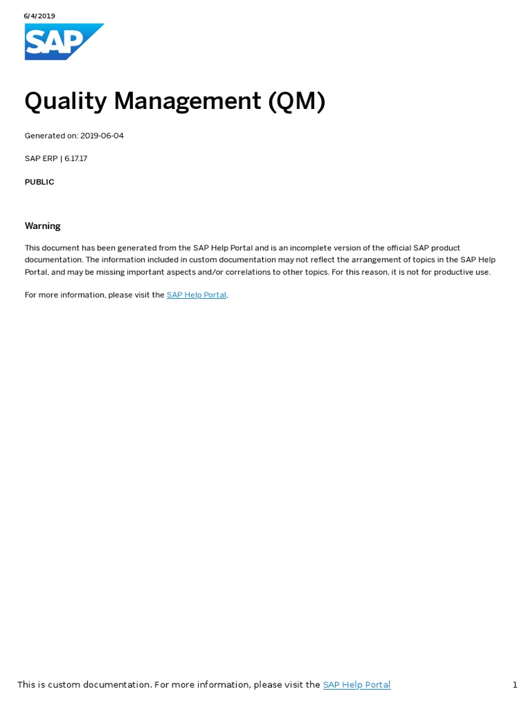 Notifications Sap Site | PDF | Business Process | Quality Management