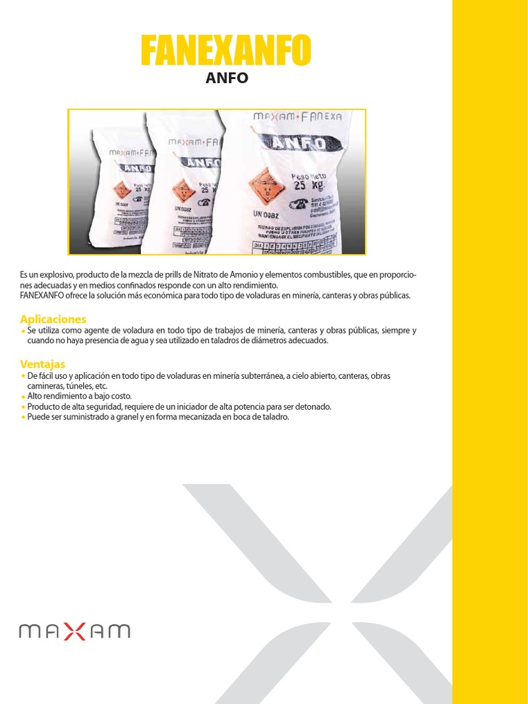 Anfo Maxam PDF | PDF | Química | Naturaleza