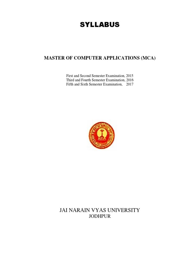 Syllabus: Master of Computer Applications (Mca) | PDF | Relational Database | Databases
