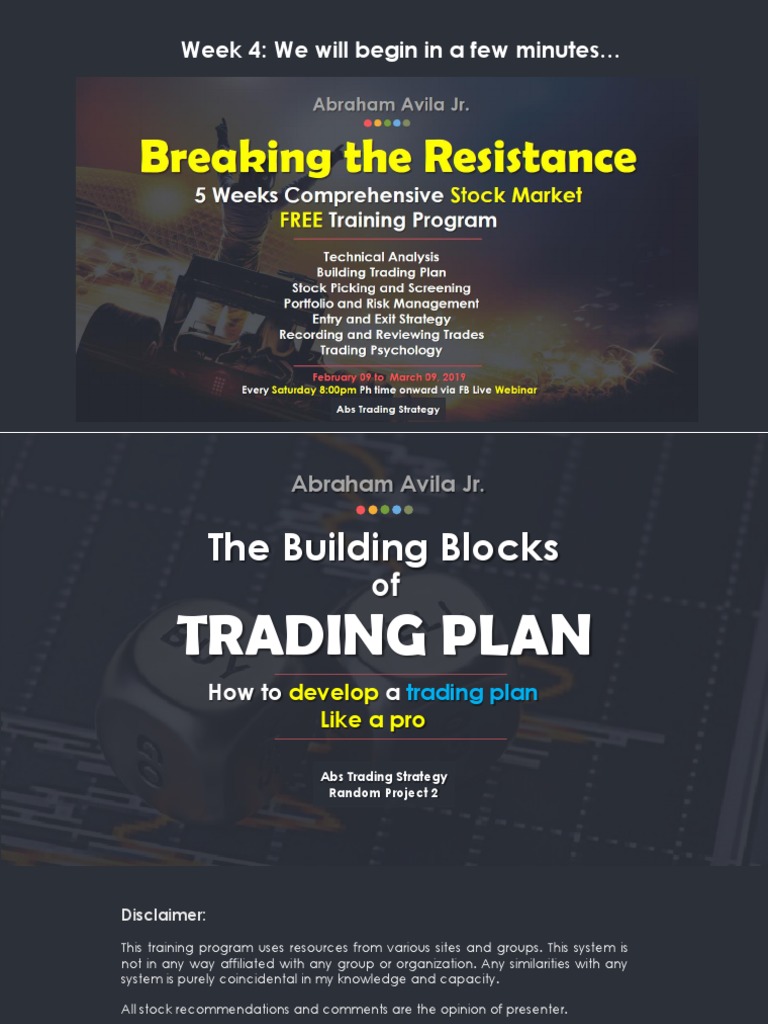 Trading Plan Guide for Investors | PDF | Day Trading | Stock Market