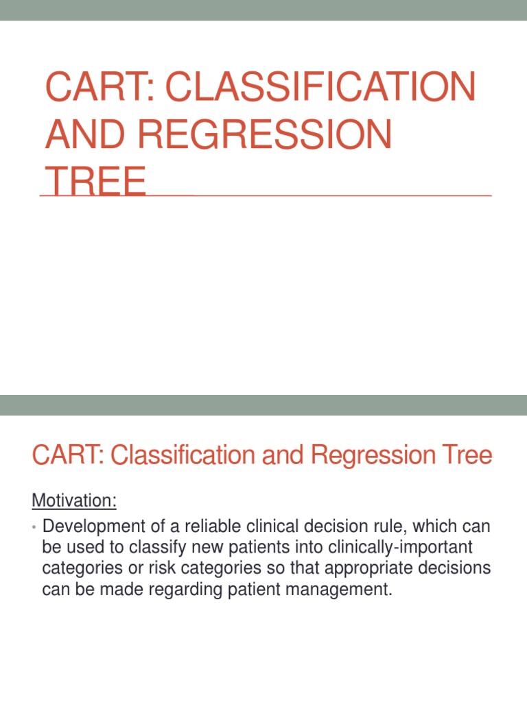 Cart: Classification and Regression Tree | Download Free PDF ...