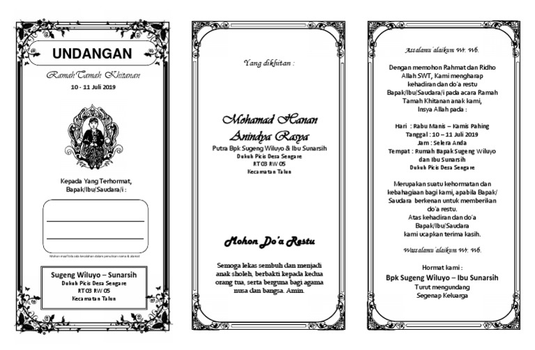 Undangan Sunat | PDF