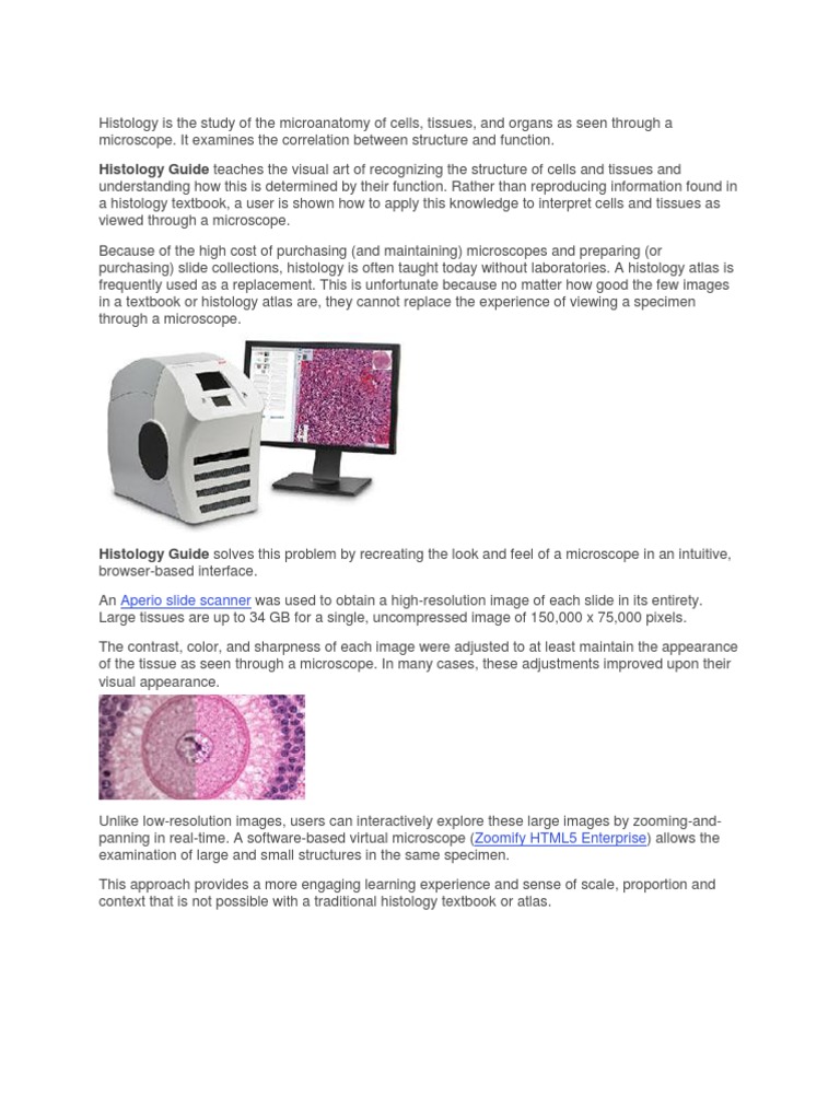 Histology Guide Teaches The Visual Art of Recognizing The Structure of ...