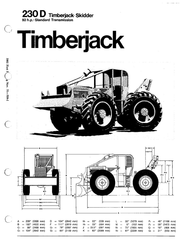 Timberjack 230 d Info