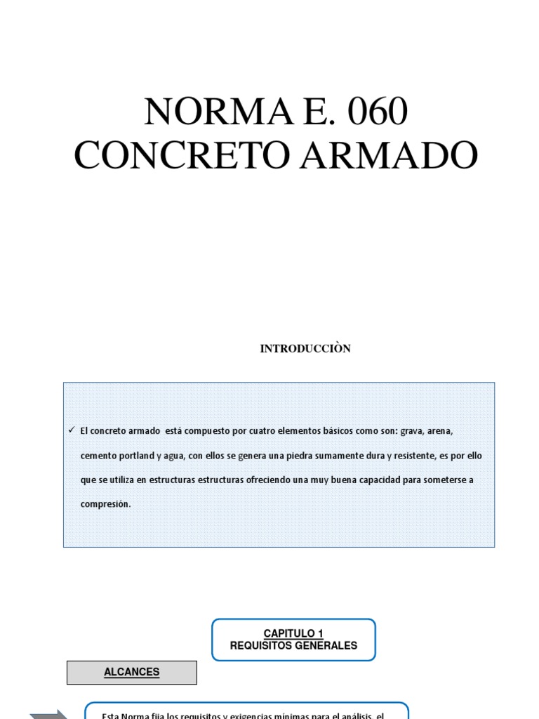 Norma E-060 | PDF | Hormigón | Acero
