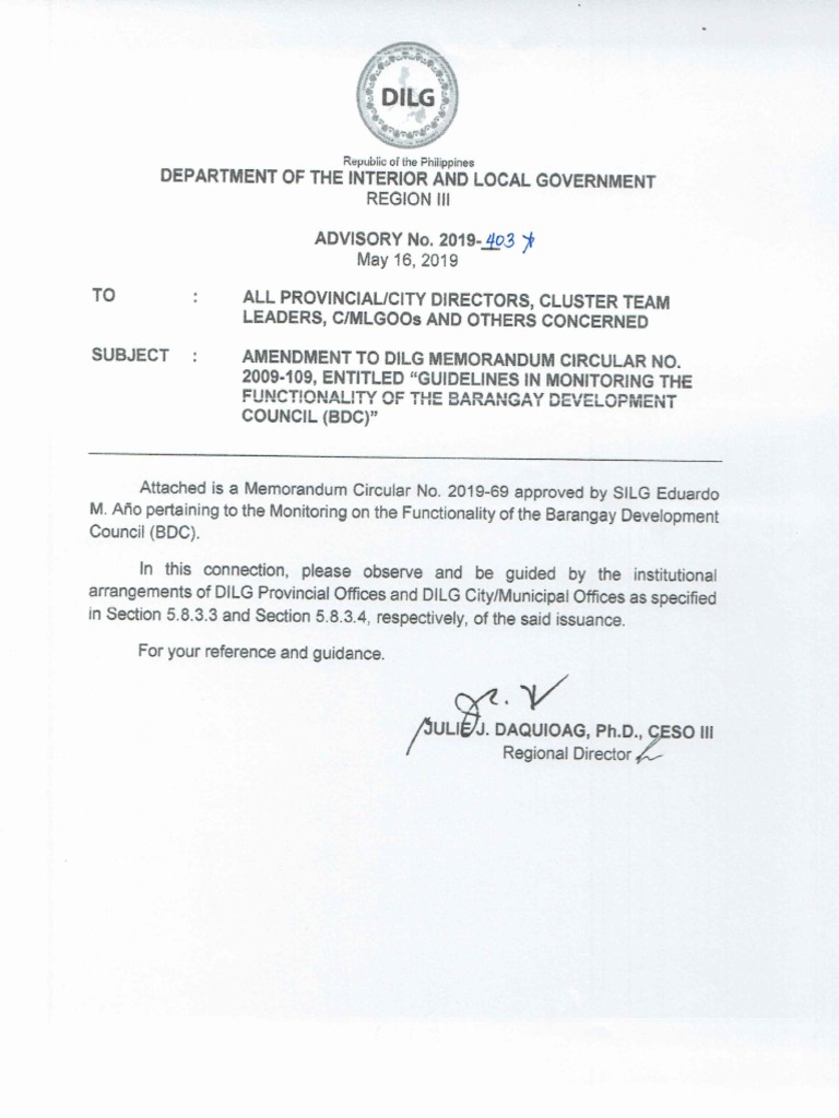 MC No. 2019-69 BDC Functionality PDF | PDF