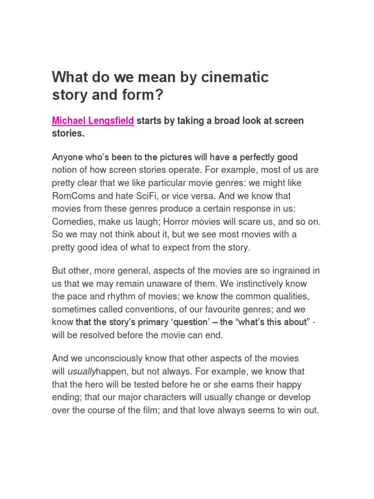 Introduction To Screenwriting UEA | PDF | Screenplay | Narrative