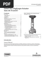 Fisher Type 667 Diaphragm Actuator | PDF | Valve | Actuator