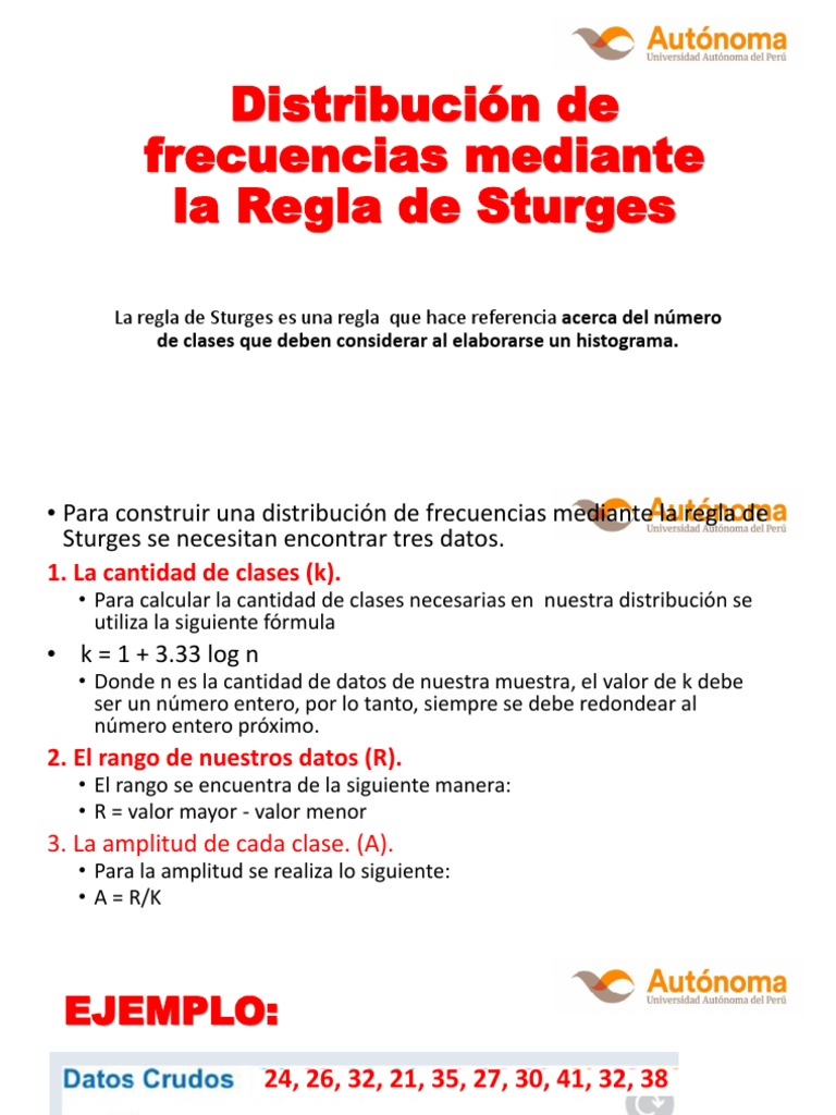Regla de Sturges | PDF