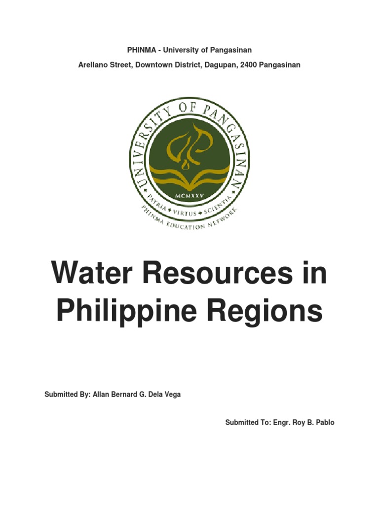 Water Resources in The Philippines | PDF | Water Resources | Hydrology ...