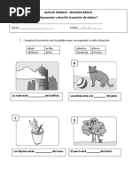 2° Matemática - Guía 50 - Posición de Los Objetos y Personas. (18 ...