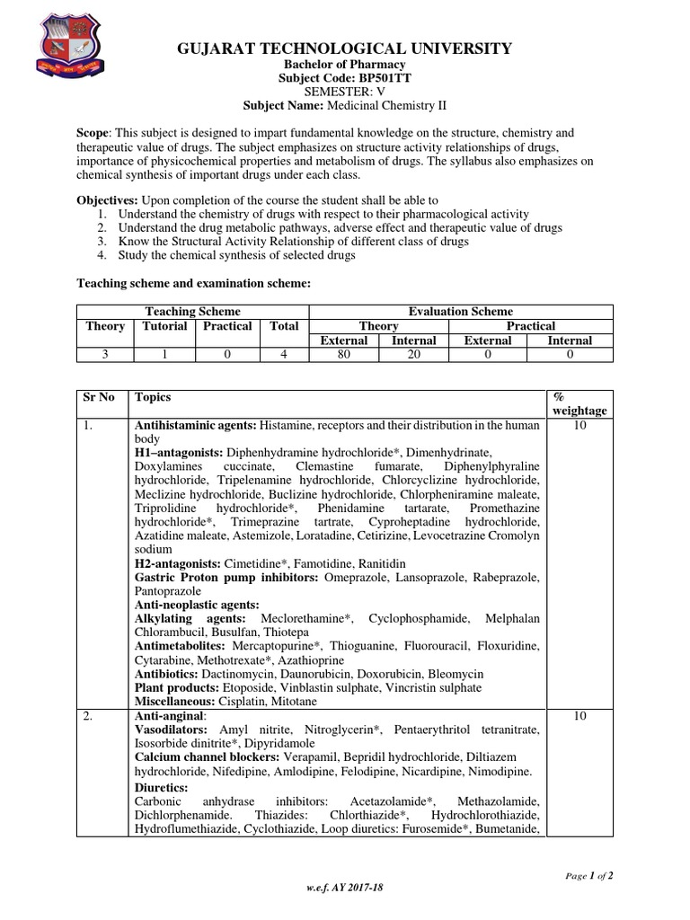 BP501TT | PDF | Medicinal Chemistry | Functional Group