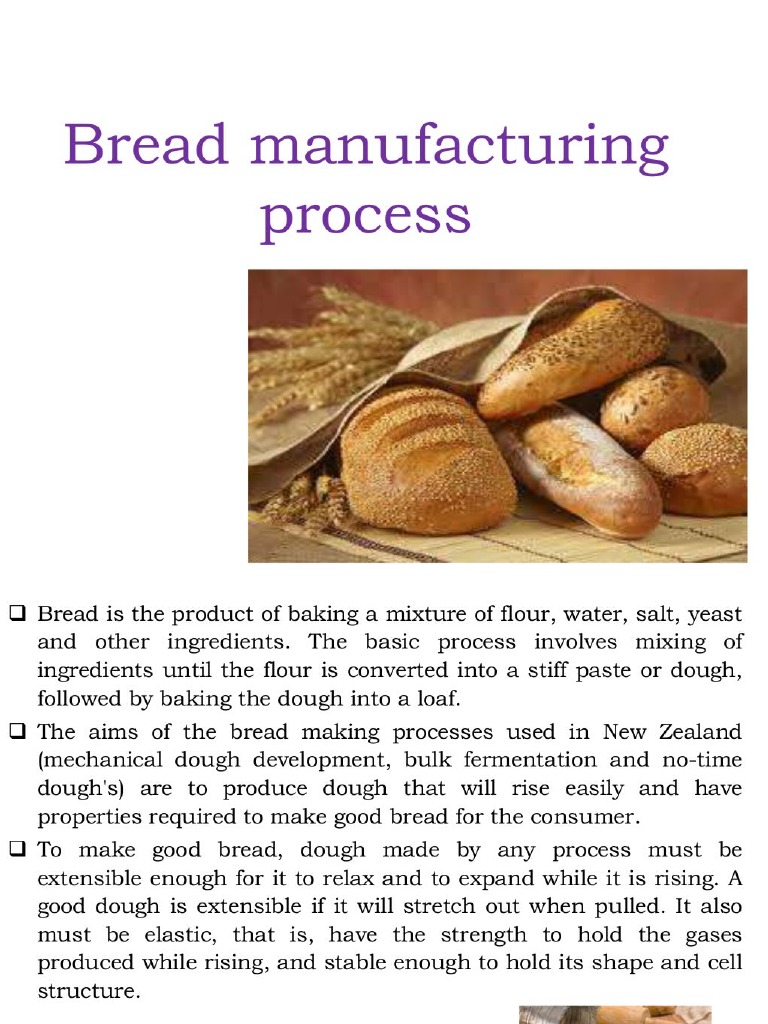 Bread Manufacturing Process | PDF