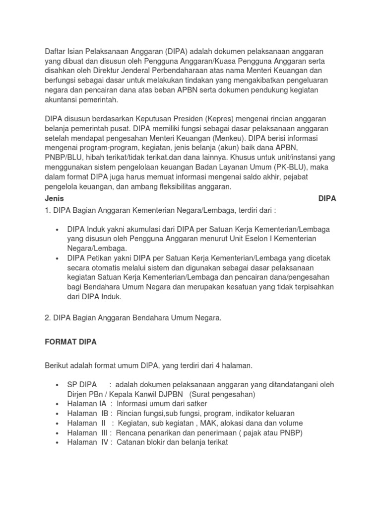 Pengertian Dipa | PDF