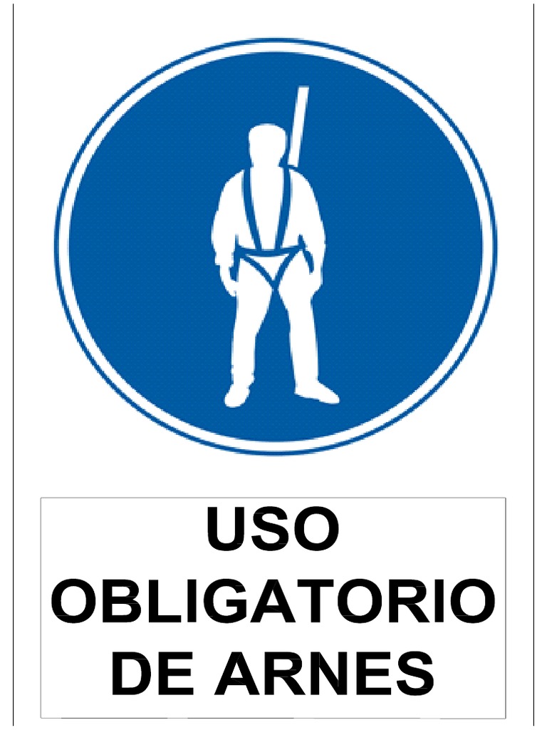 Uso Obligatorio de Arnes | PDF