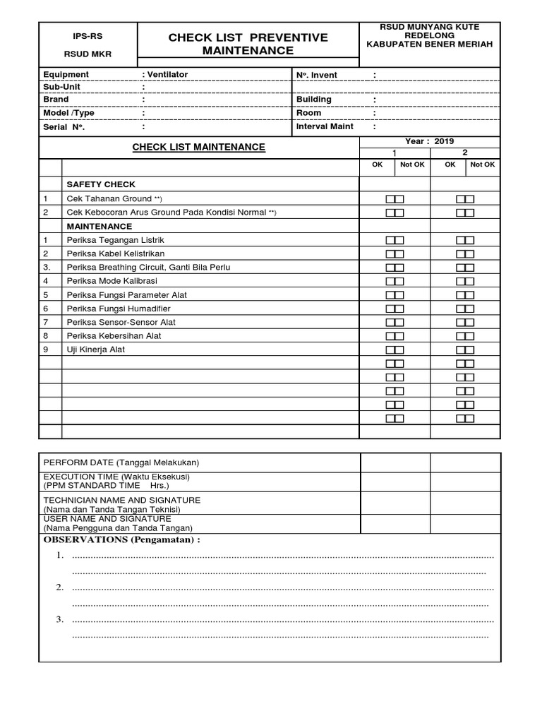 Sop Pemasangan Infus Pump | PDF | Equipment | Electrical Components