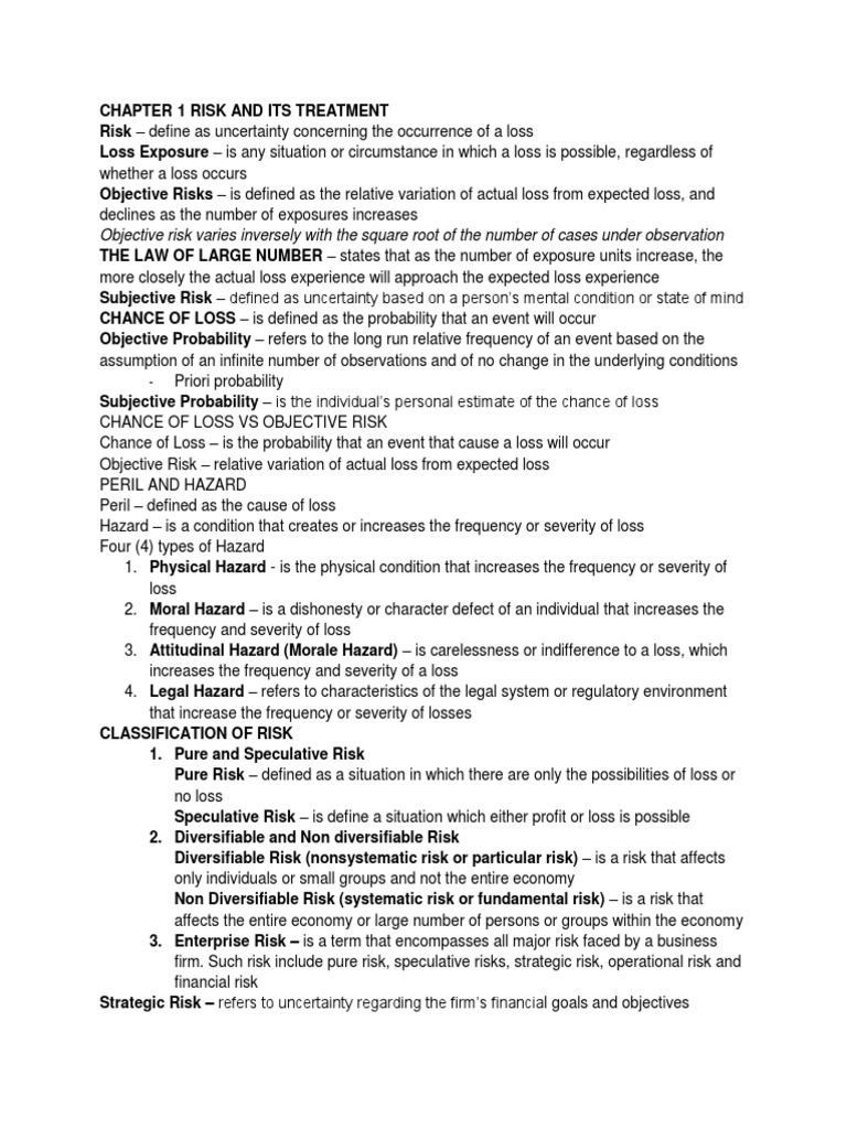 Chapter 1 Riskman | PDF | Hazards | Risk