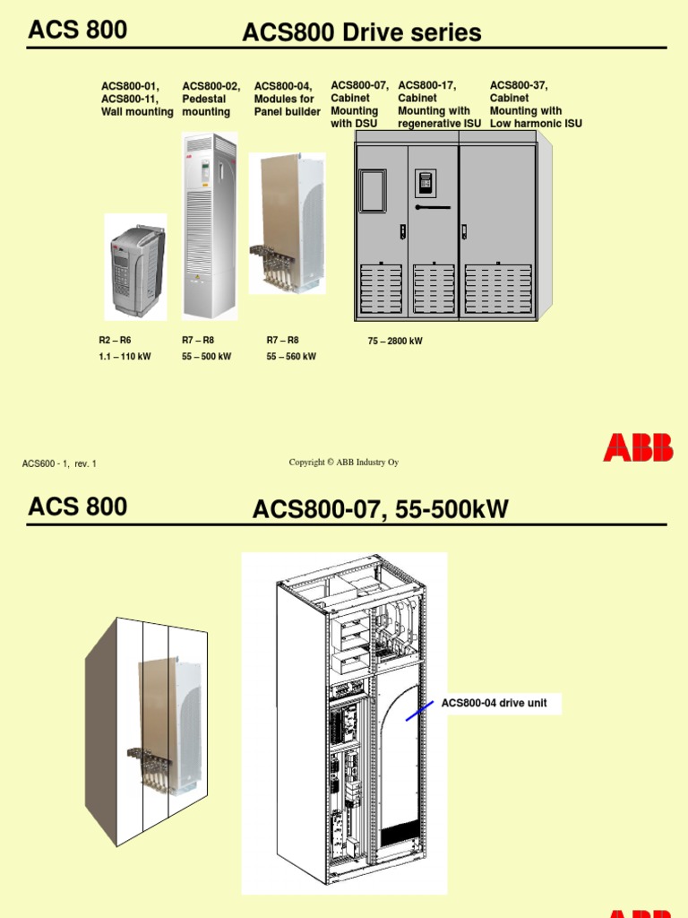 1.ACS800 Structure1 | PDF | Power Inverter | Components