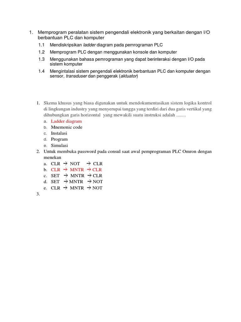 Soal PLC | PDF