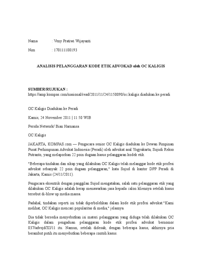 OC Kaligis Diad | PDF