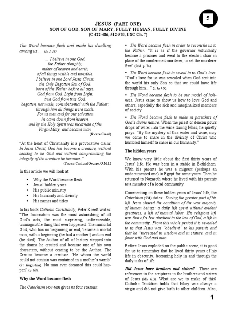 5 Jesus Part 1 - Son of God Son of Mary 2010 TBP | PDF | Gospel Of ...
