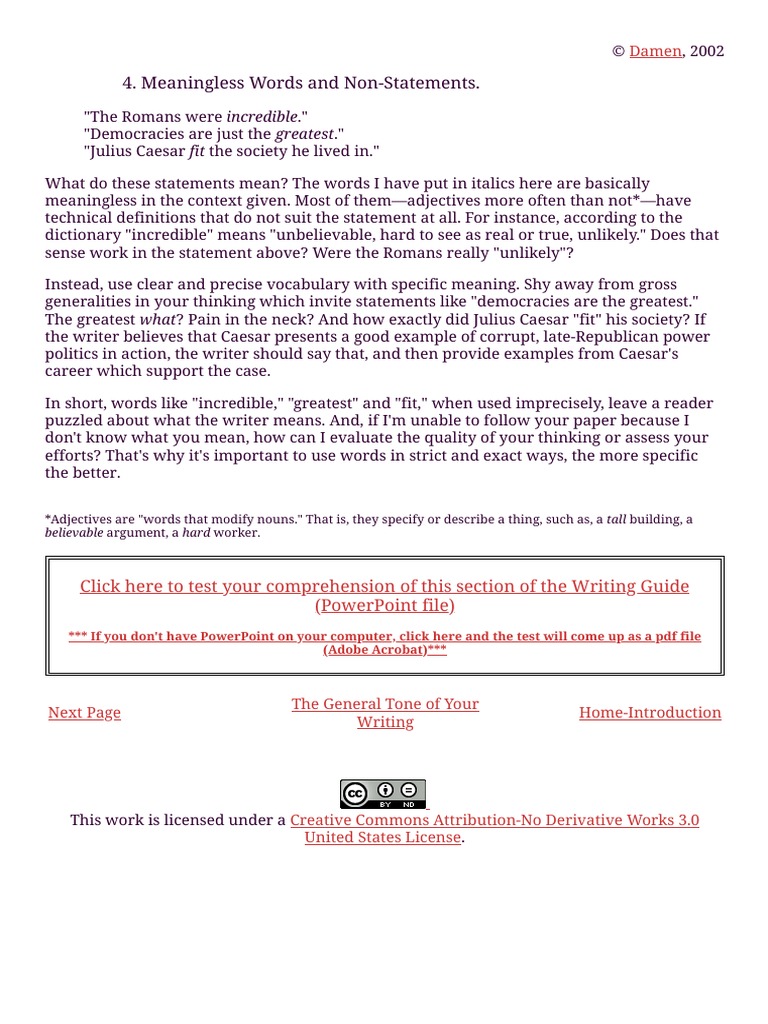 Meaningless Words and Non-Statements.: Damen | PDF | Philosophy ...