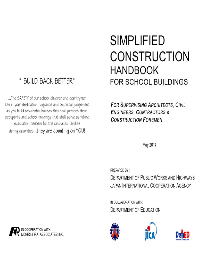 Simplified Construction Handbook DPWH PDF | PDF