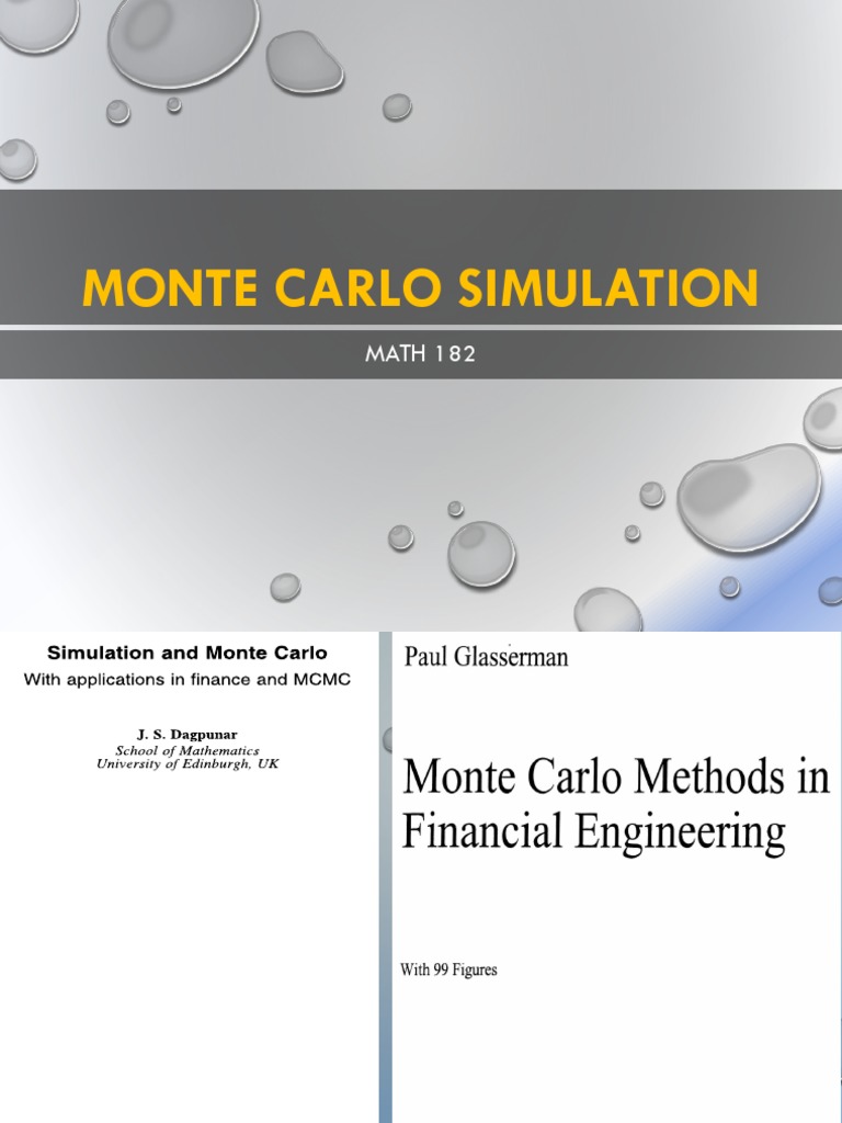 Monte Carlo Simulation Guide | PDF | Monte Carlo Method | Discrete ...