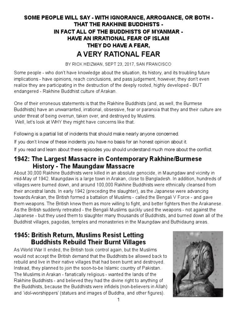 A Very Rational Fear | PDF | Rohingya People | Mujahideen