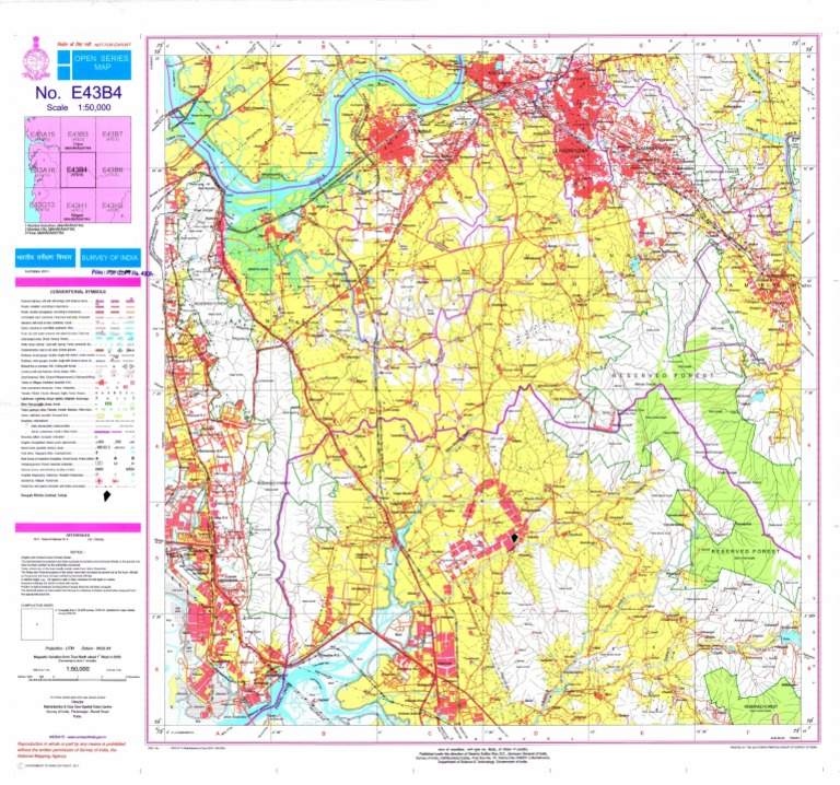 Toposheet E43B4 (47E-4) | PDF