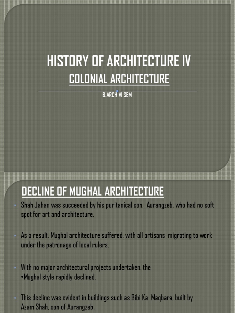 Colonial Architecture | PDF