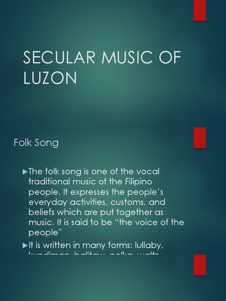 Secular Music of Luzon | PDF