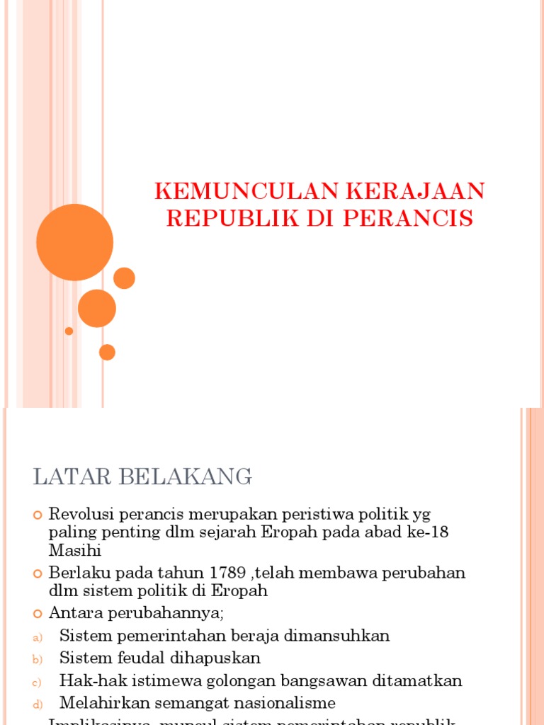Kemunculan Kerajaan Republik Di Perancis | PDF