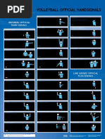 FIVB Volleyball Hand Signals 2017 2010 Poster en v04 | PDF | Volleyball | Sports