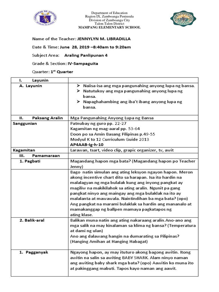 ARPAN Lesson Plan For CO | PDF