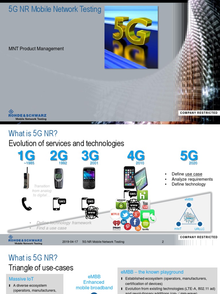 5g Nr Mobile Network Testing V 5 1 R19 0 Pdf Cellular Network Mimo