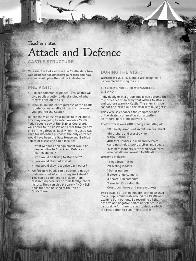 Attack and Defence Castle Structure | PDF | Castle | Siege
