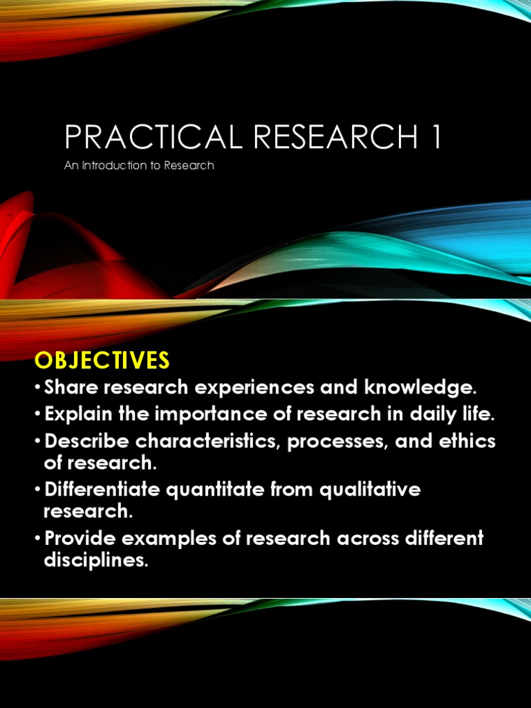 Practical Research 1 | PDF | Quantitative Research | Statistics