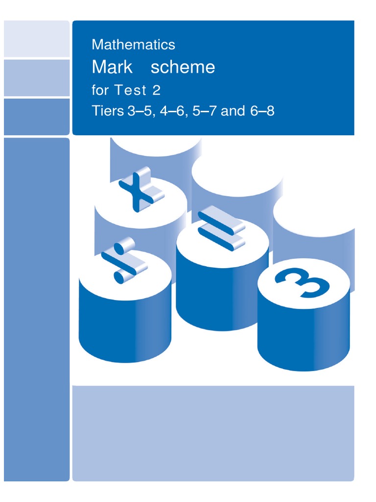 1st Practice Mark Scheme For Maths Test 2 - All Tiers | PDF | Fraction ...