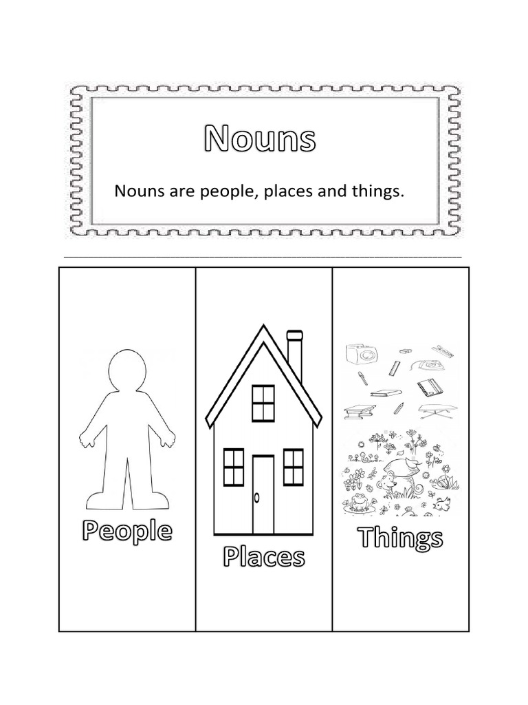 Nouns Are People, Places and Things | PDF