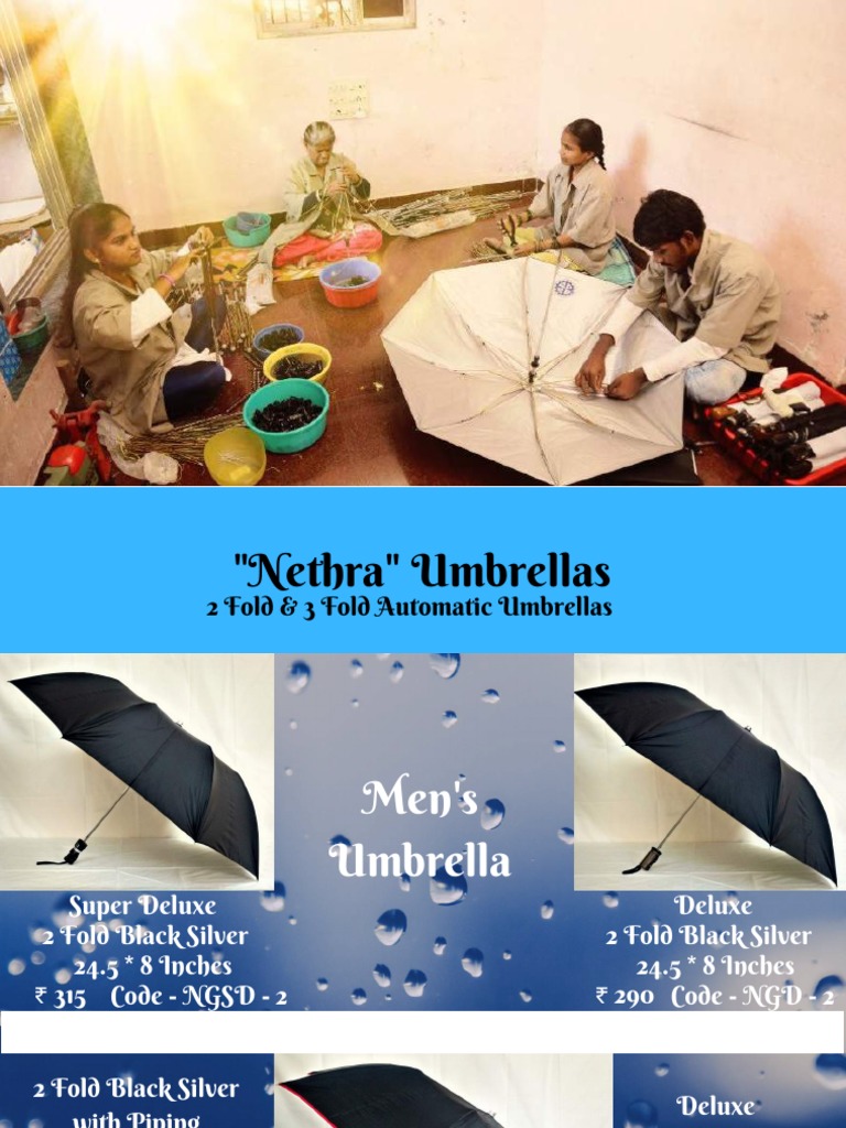 Nethra Umbrellas Product Catalogue | PDF | Home & Garden