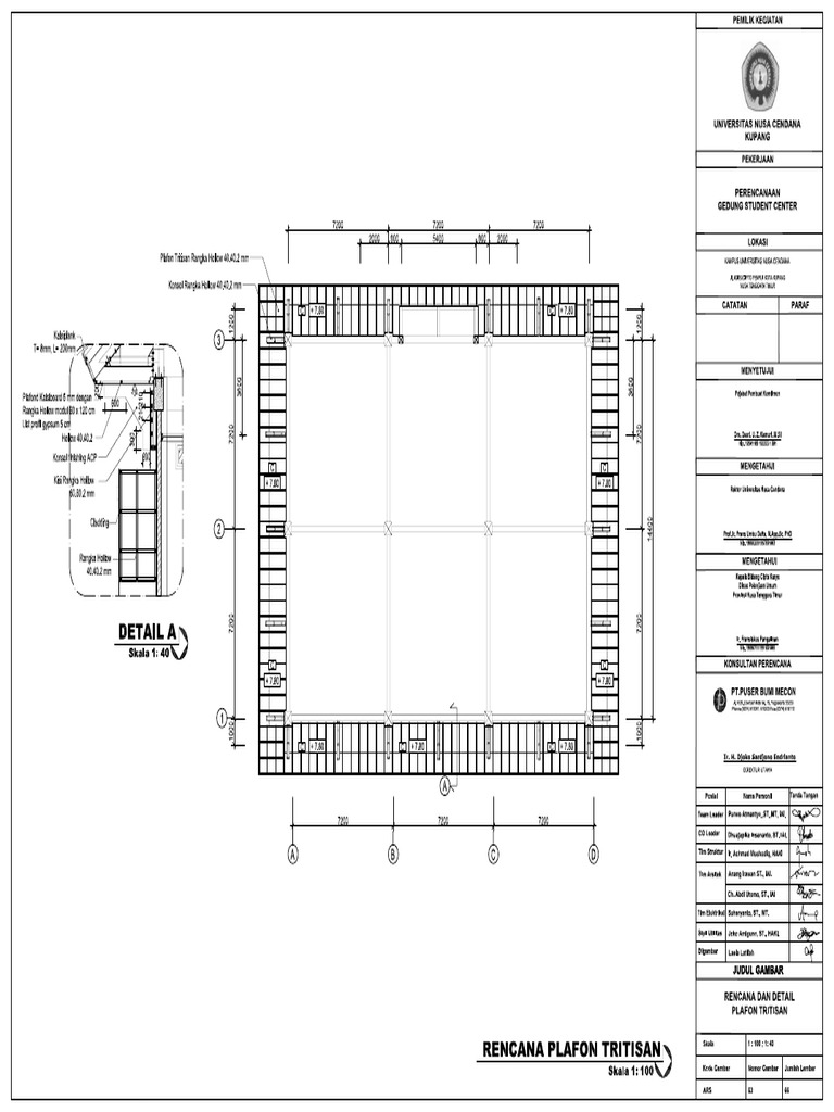 Ars-63 Rencana Dan Detail Plafon Tritisan | PDF