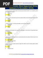 Current Affairs Quiz 2018: Global Insights | PDF | International ...