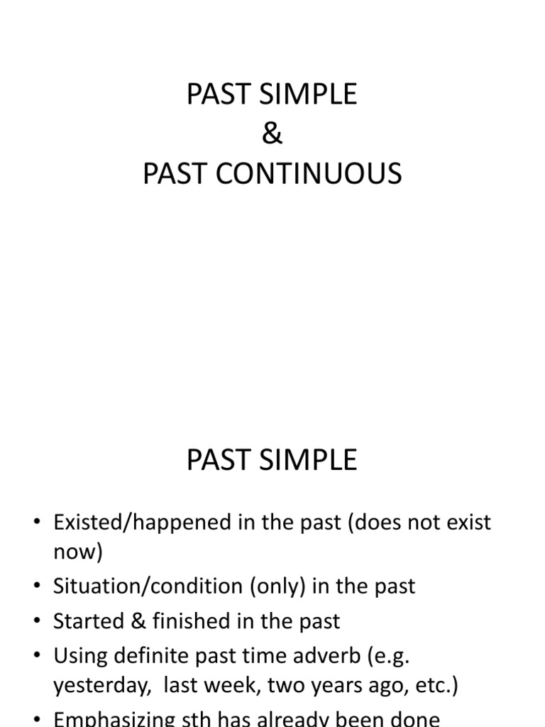 Understanding Past Simple and Continuous | PDF