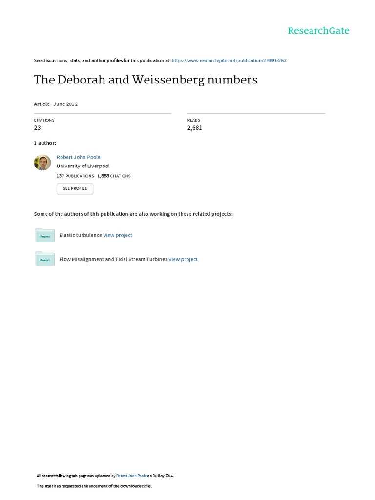 Quantifying Viscoelastic Effects: A Comparison of the Deborah and ...