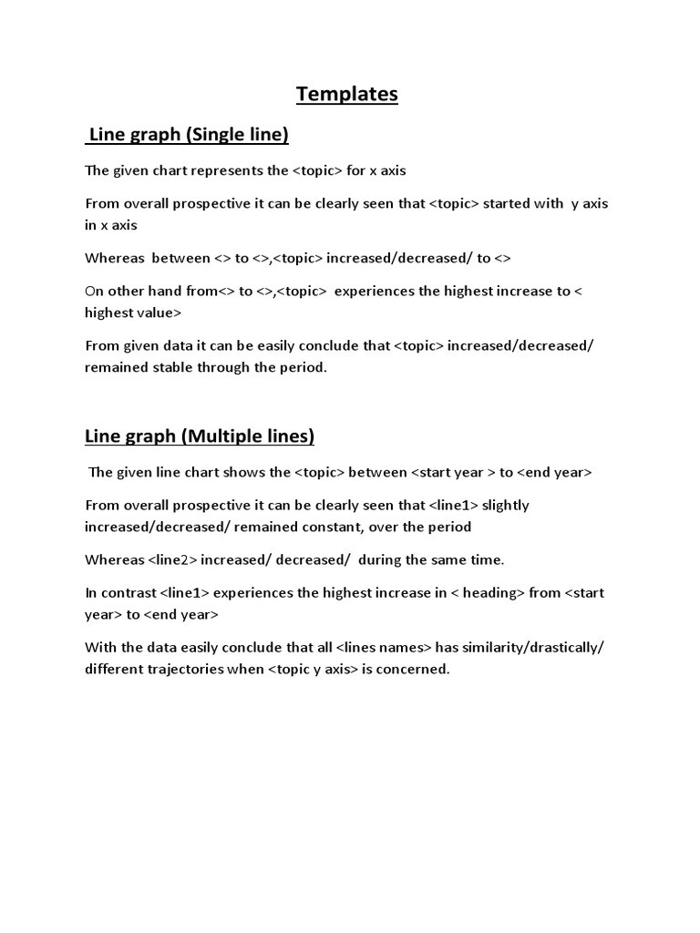Templates: Line Graph (Single Line) | PDF | Chart | Cognitive Science