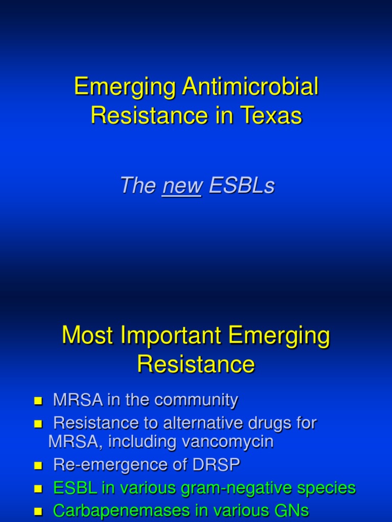 ESBL | Beta Lactamase | Antibiotics