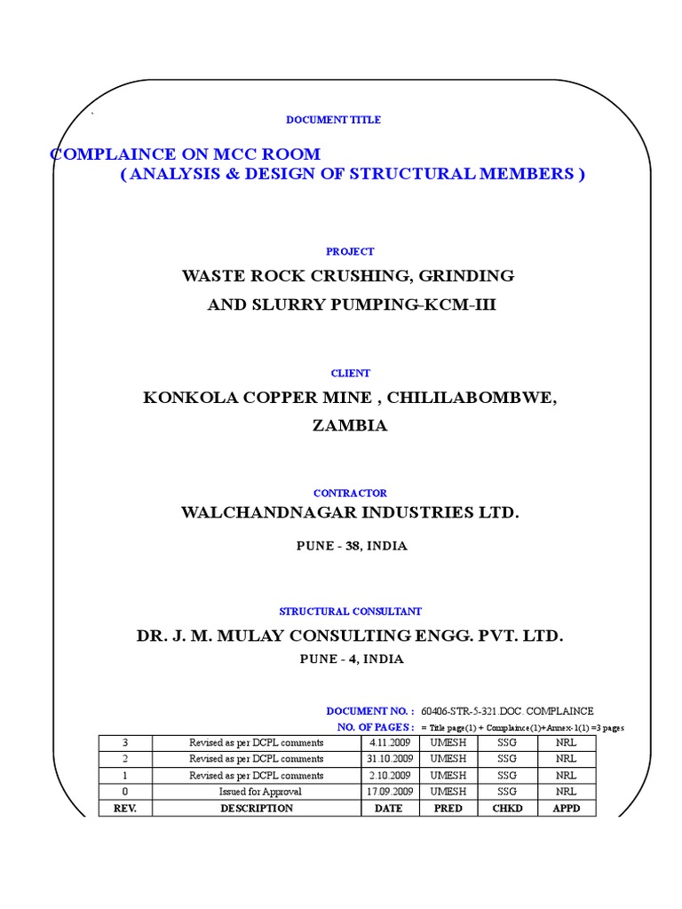 MCC Room Design Compliance Report | PDF | Science & Mathematics ...