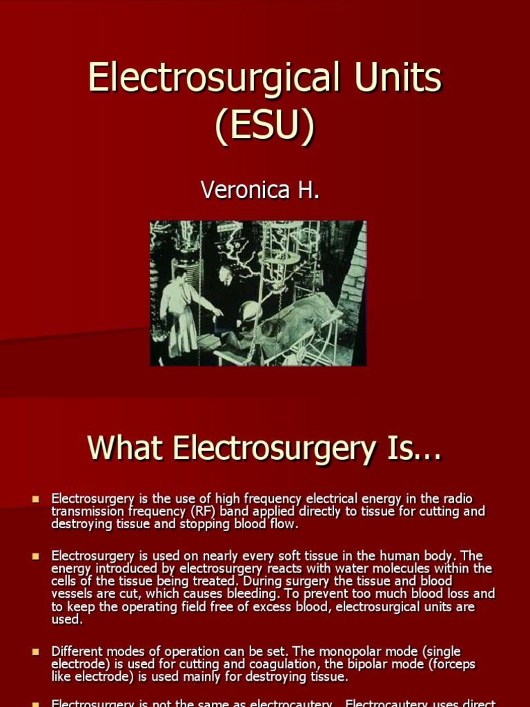 Electrosurgical Units (ESU) | PDF | Electricity | Electrical Engineering